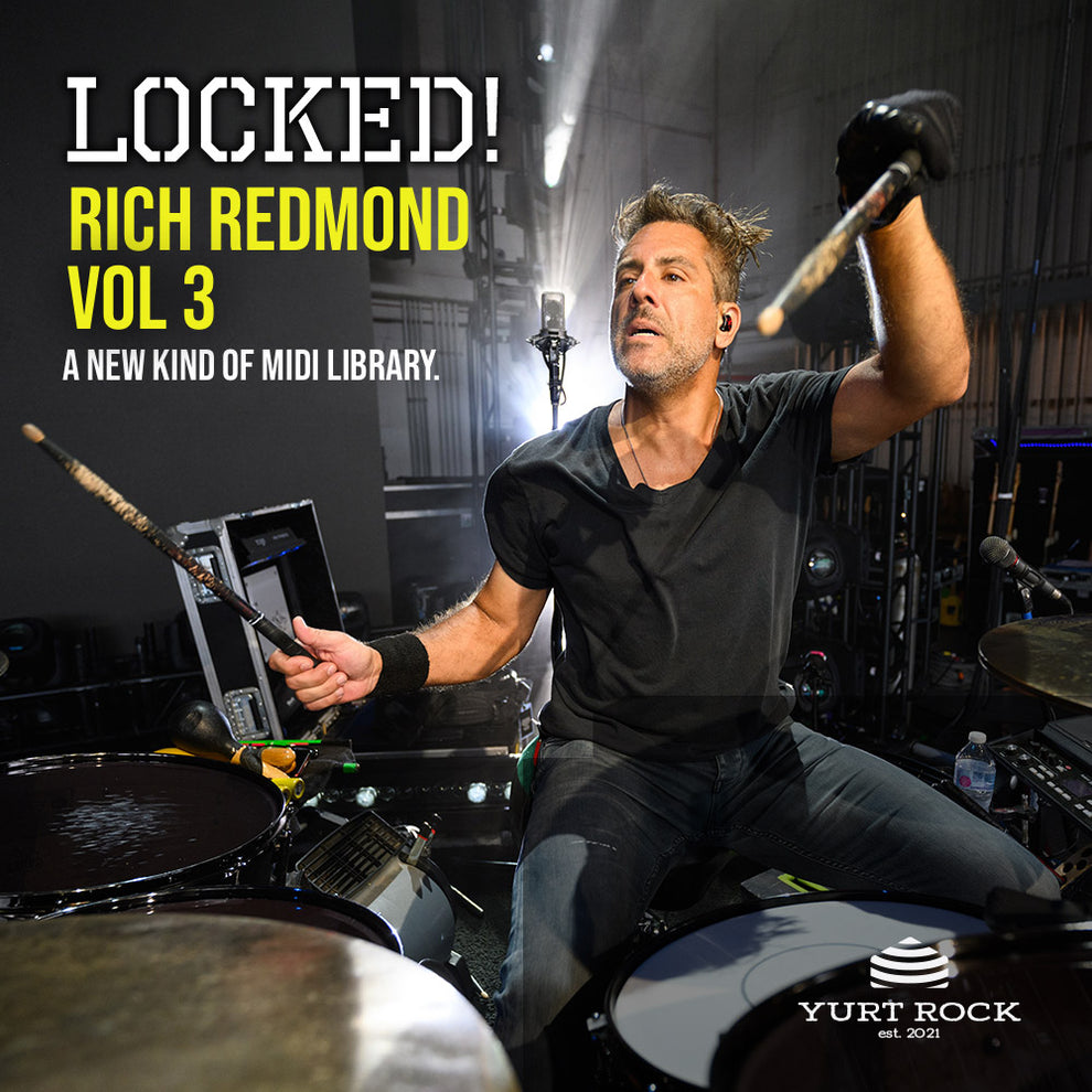 Rich Redmond Vol 3 - LOCKED MIDI & Audio Drum Loops – Yurt Rock