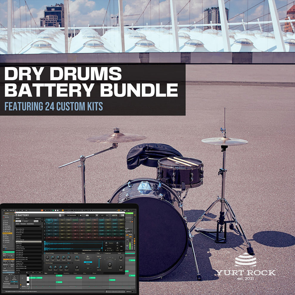 The Dry Drums BATTERY Bundle – Yurt Rock